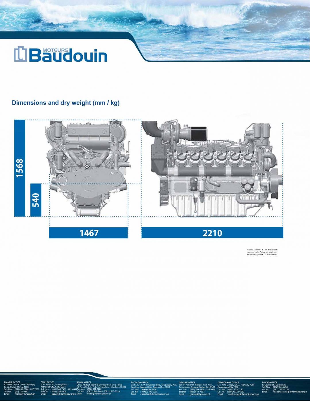 Baudouin Marine Engine - 12M33.2 | Dynamic Power Marine & Industrial Hardware