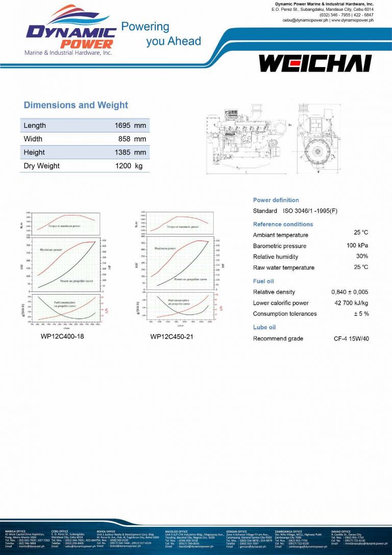 Weichai Marine Engine - WP12 Series | Dynamic Power Marine & Industrial ...